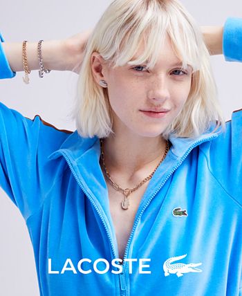 Lacoste Stainless Steel Crocodile Chain Bracelet - Macy's