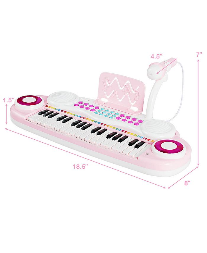 Costway 37-Key Toy Keyboard Piano Electronic Musical Instrument - Macy's