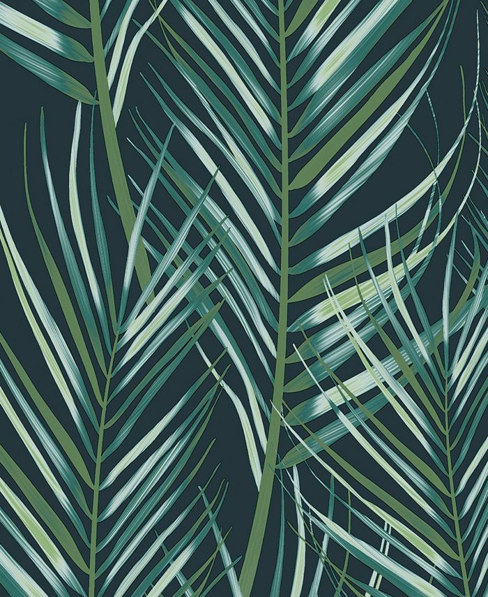 Transform Leaves Peel and Stick Wallpaper - Macy's