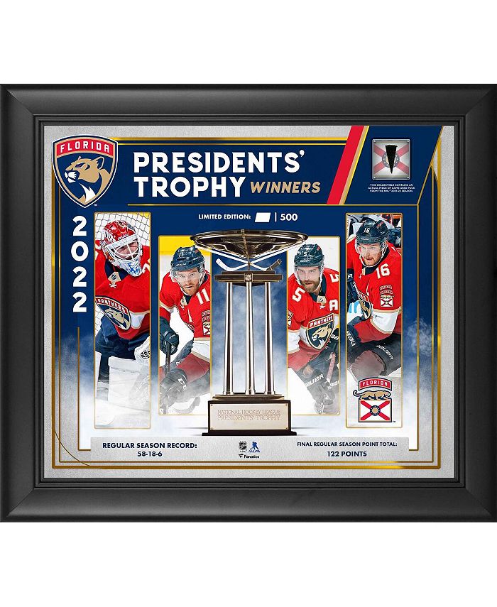 Fanatics Authentic Florida Panthers 2022 Presidents' Trophy Winners 15 ...