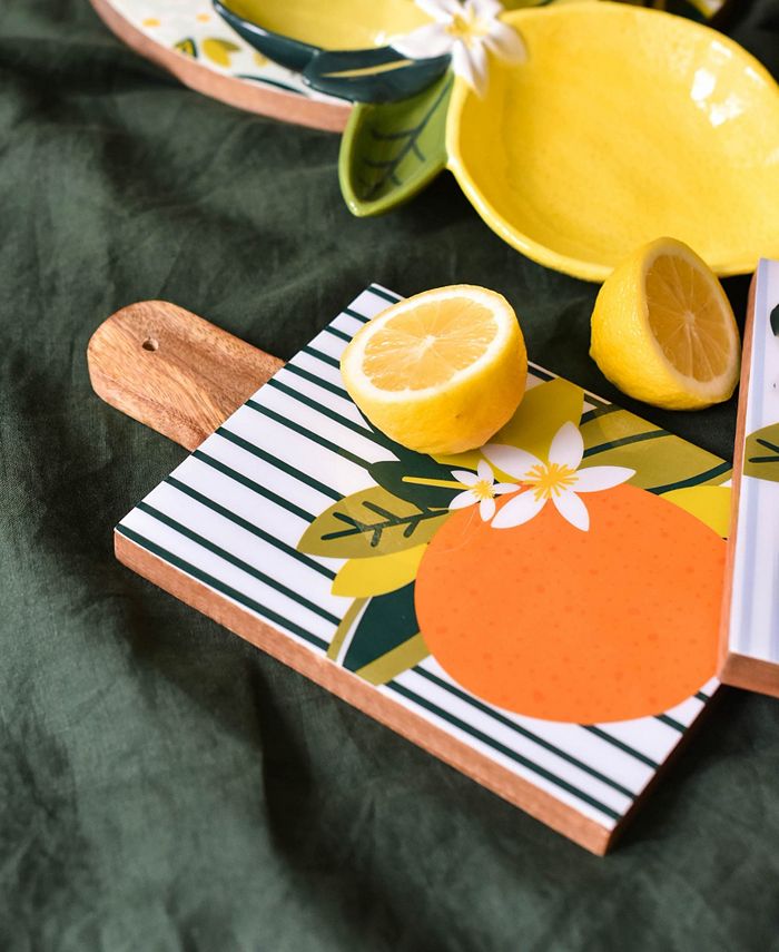 Coton Colors Wood Small Rectangle Board 10'' - Macy's