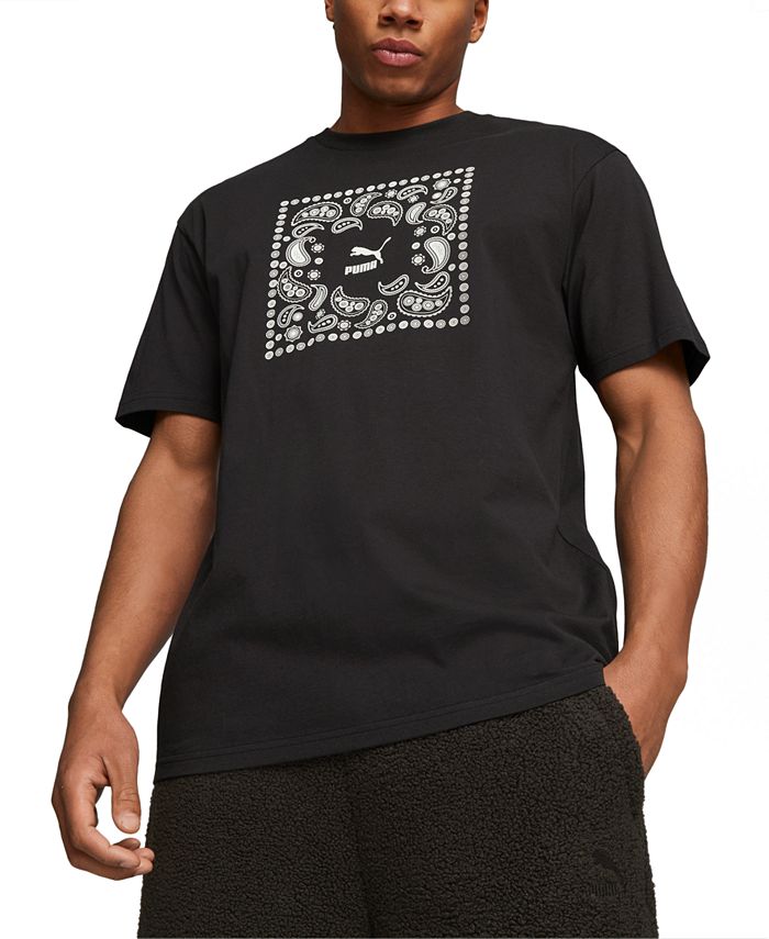 Puma Men's Paisley Graphic Short-Sleeve Crewneck T-Shirt - Macy's