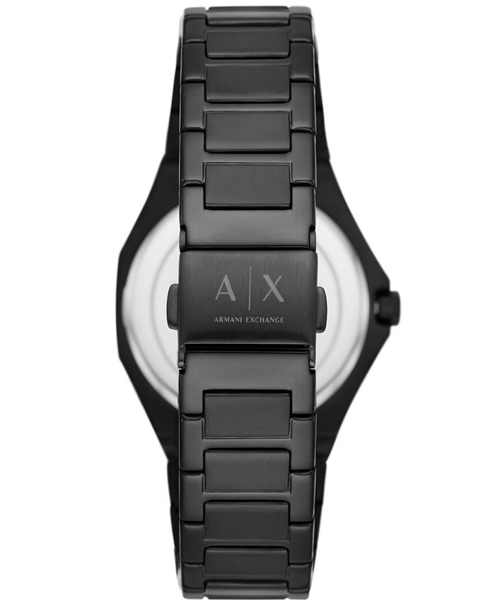 A|X Armani Exchange Women's Quartz Three Hand Black Stainless Steel ...