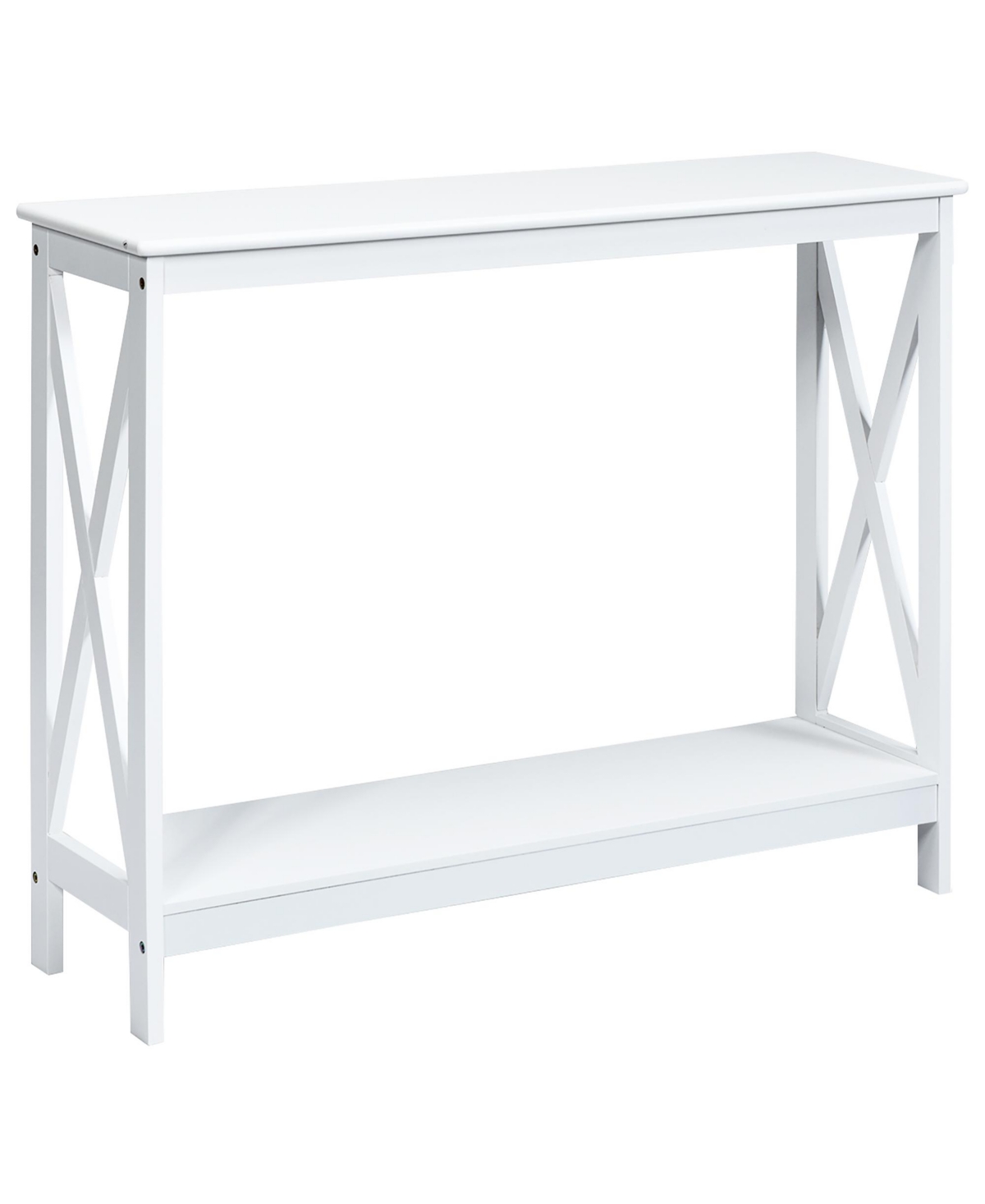 Click here for 2-Tier Console Table x-Design Bookshelf Sofa Side... prices