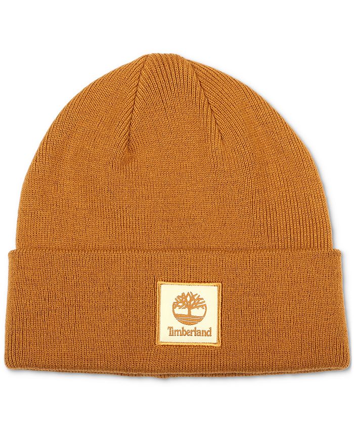 Timberland Women's Classic Tonal Patch Cuffed Beanie - Macy's