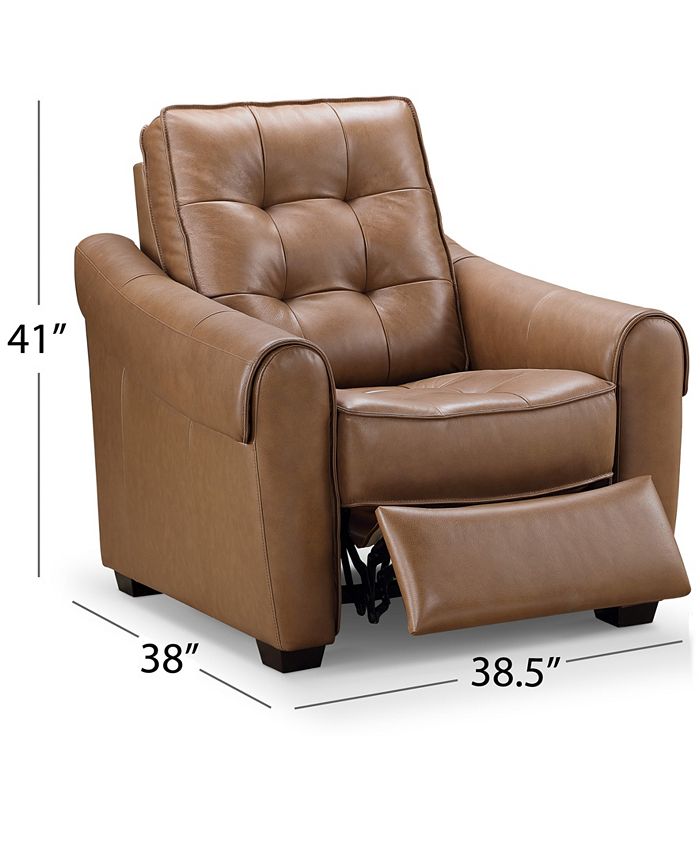 Abbyson Living Berry Leather Power Recliner - Macy's