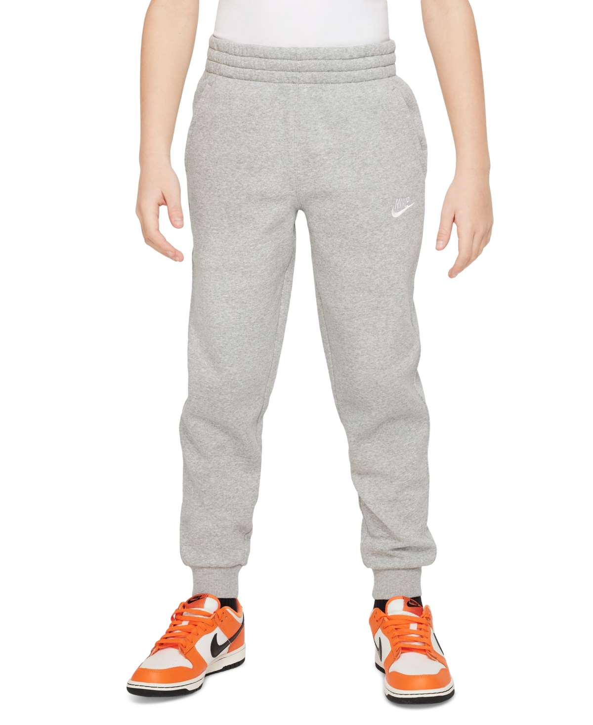 Click here for Nike Big Kids Club Fleece Jogger Pants - Dark gray... prices