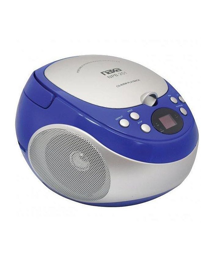 Naxa Portable CD Player with AM/FM Stereo Radio - Blue - Macy's