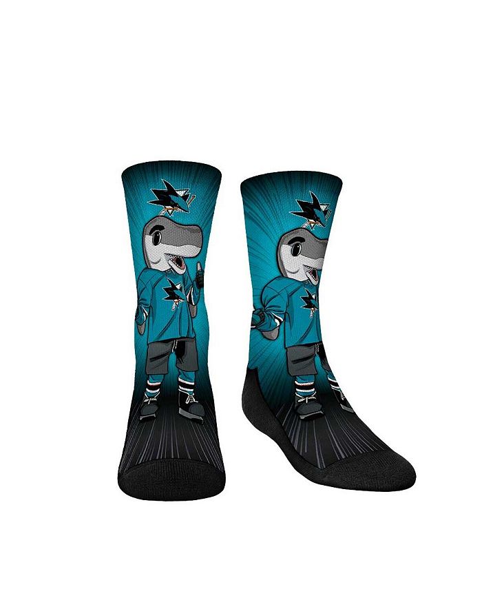 Rock 'Em Big Boys and Girls Socks San Jose Sharks Mascot Pump Up Crew ...