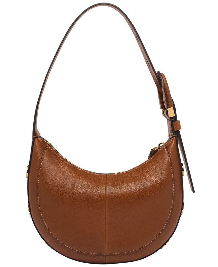 Fossil Harwell Leather Crescent Bag - Macy's