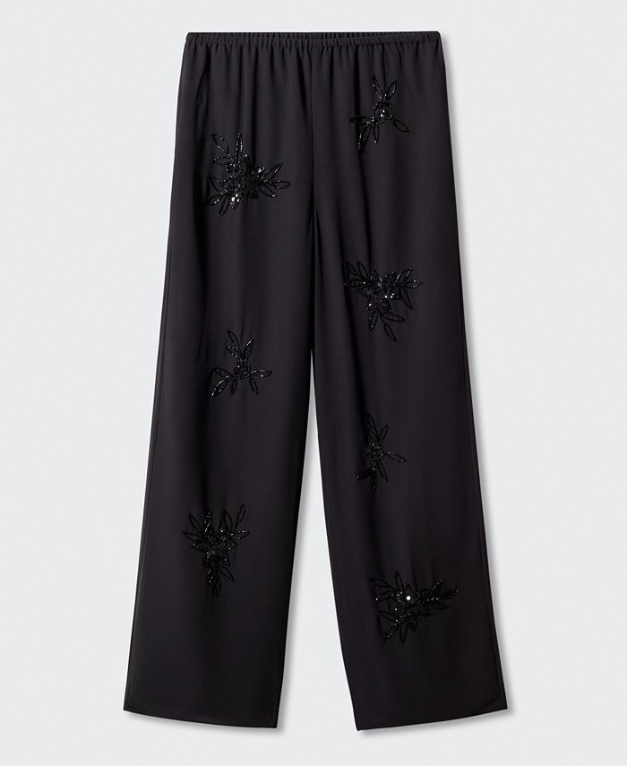 MANGO Women's Bead Detail Pants - Macy's