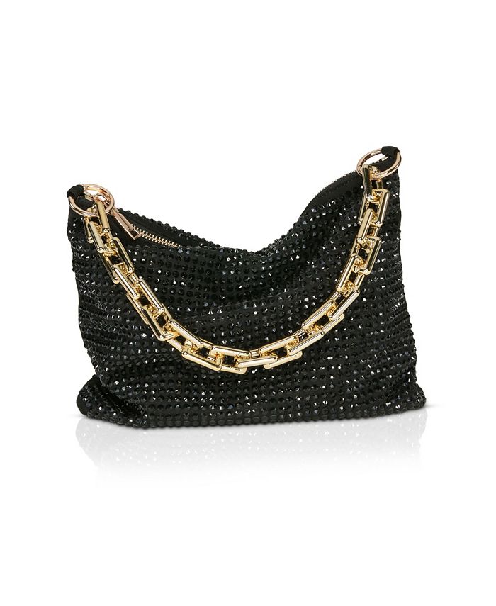 Jewel Badgley Mischka Women's Sarah Crystal Shoulder Handbag - Macy's