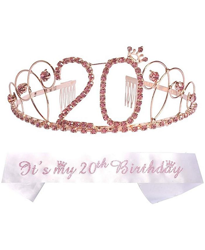 Meant2tobe 20th Birthday Sash and Tiara for Women - Fabulous Set ...