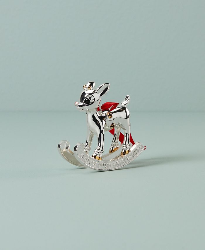 Lenox 2023 Baby's 1st Christmas Rudolph Ornament - Macy's