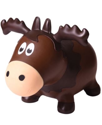 Farm Hoppers Moose Ride-On Toddler Inflatable Bounce Toy - Macy's