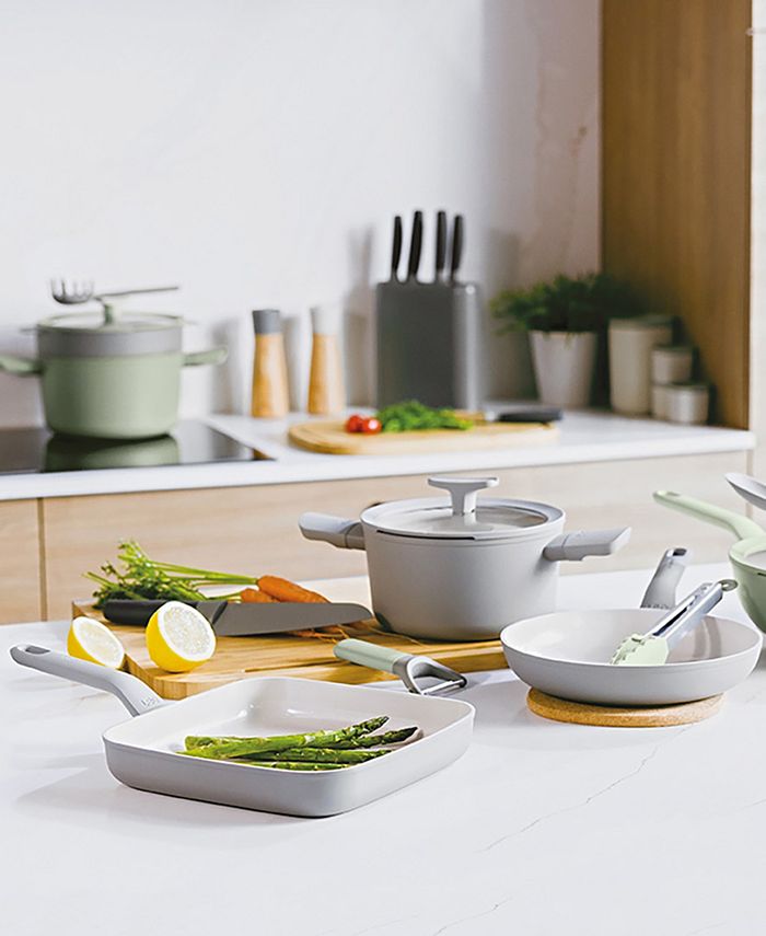 BergHOFF Leo Balance 11pc Nonstick Aluminum Cookware Set, Glass Lids ...