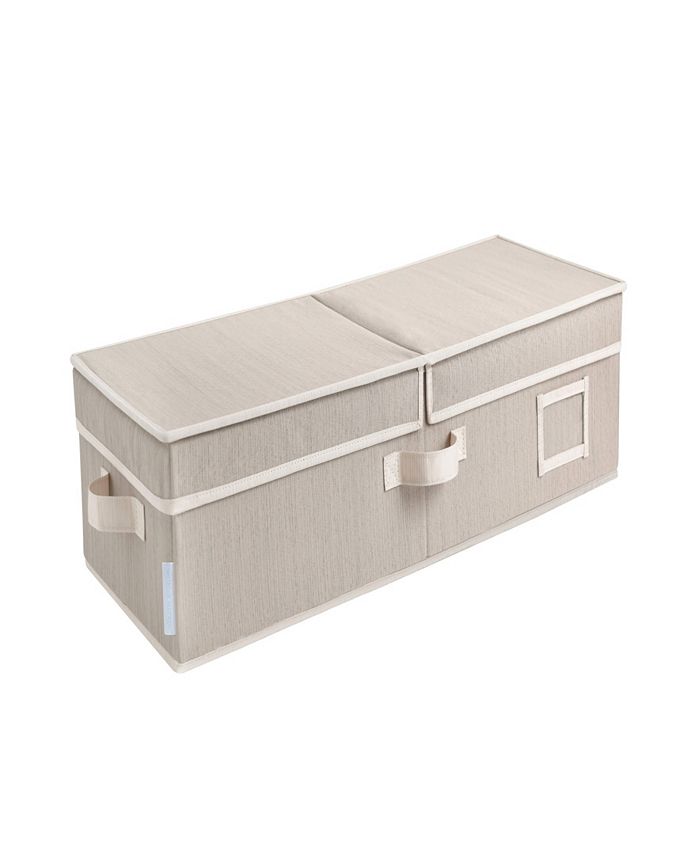 WeThinkStorage 38.8 Litre Collapsible Under Bed Fabric Storage Bin with ...