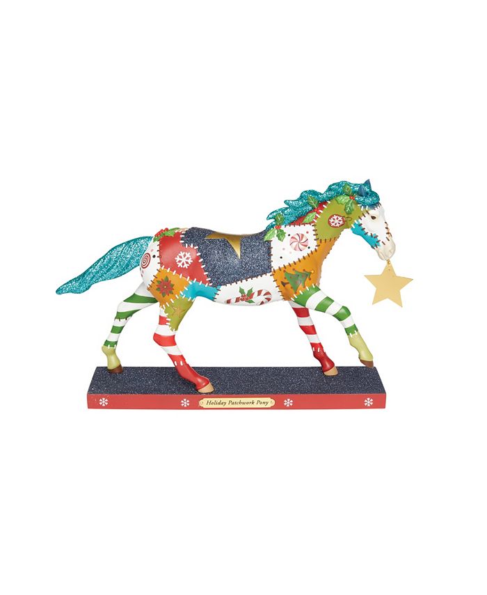 Enesco Holiday Patchwork Pony Figurine - Macy's