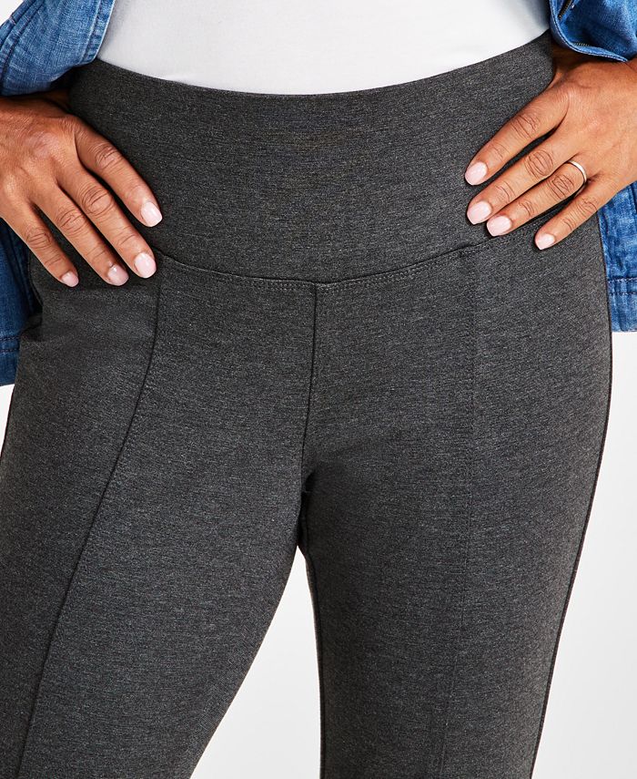 Style & Co Women's Mid-Rise Ponté-Knit Pants with Tummy Control ...