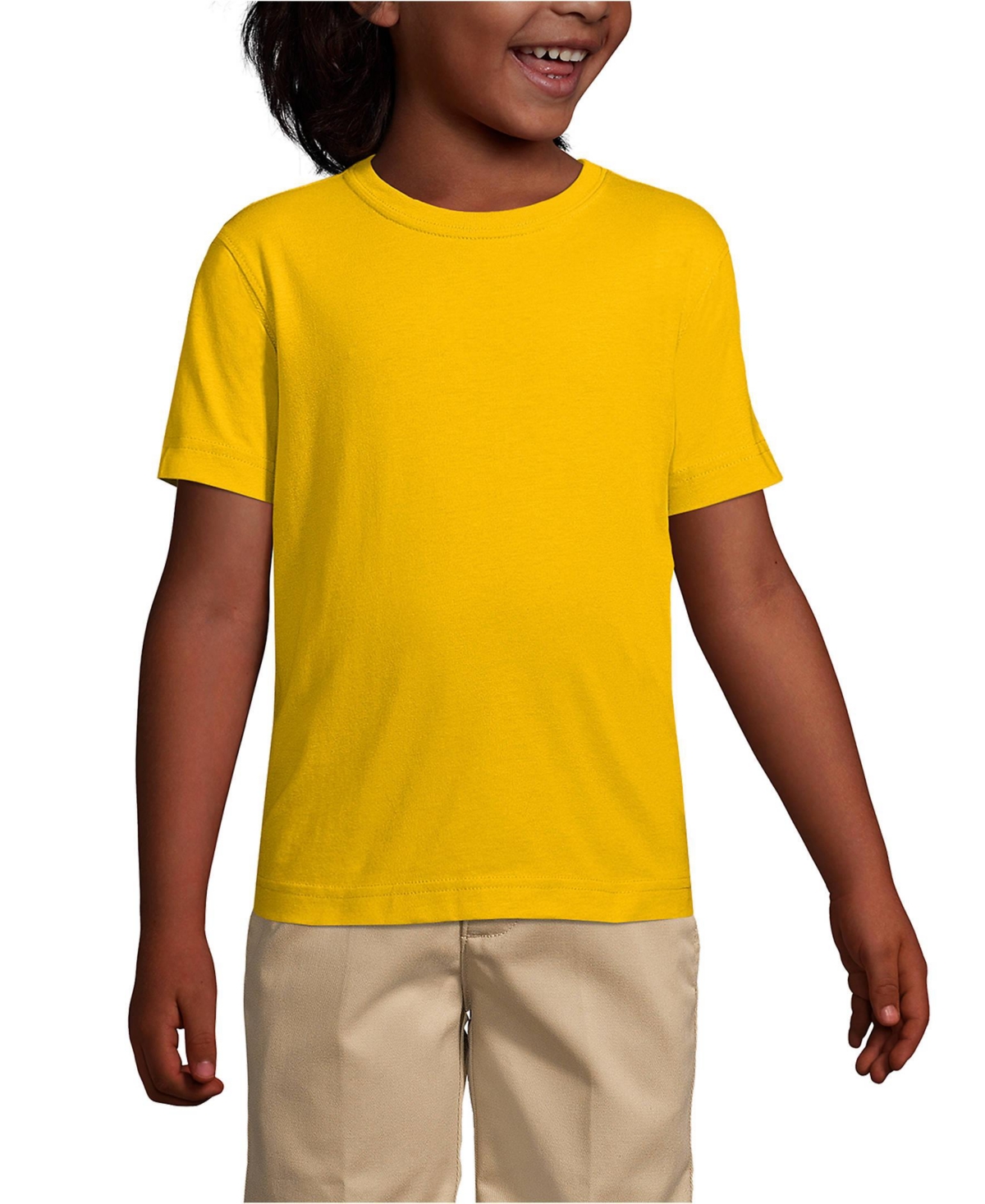 Click here for Lands End Boys Short Sleeve Essential T-shirt - Ra... prices