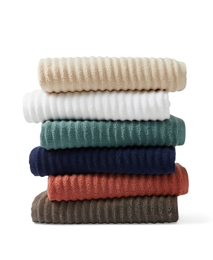 Blue Loom Mason 100% Cotton Low Twist 2 Piece Bath Towel Set, 58" x 30 ...