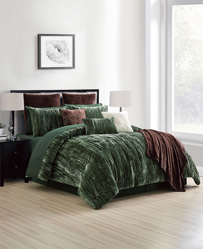 Sunham Evergreen 14-Pc. Comforter Set, King, Created for Macy's - Macy's