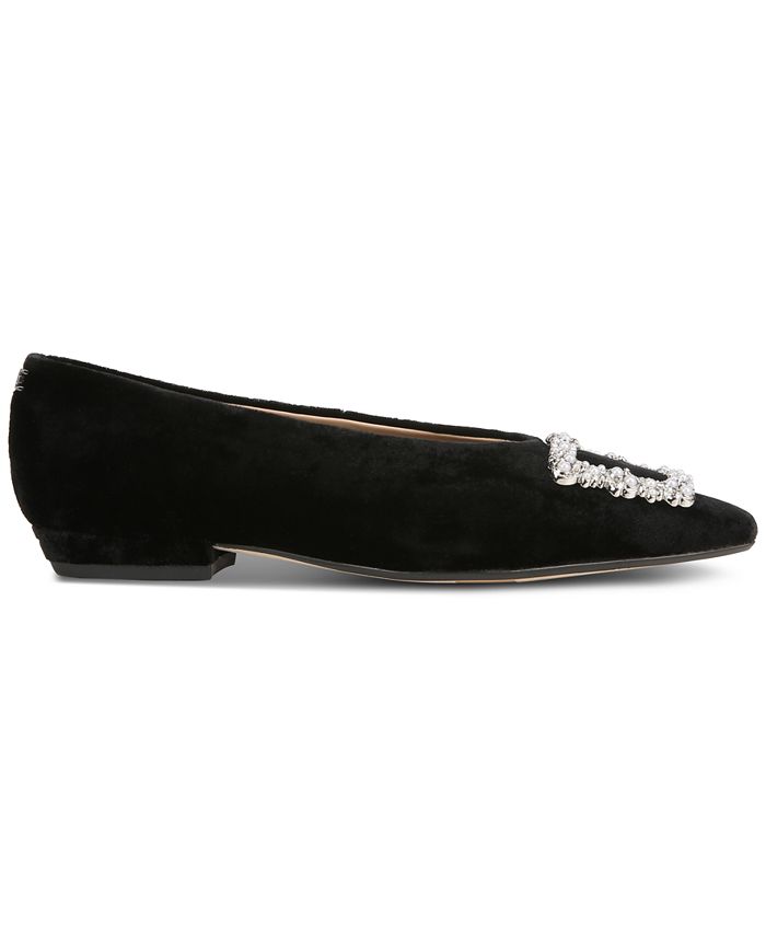 Sam Edelman Women's Janina Slip-On Embellished Buckle Flats - Macy's