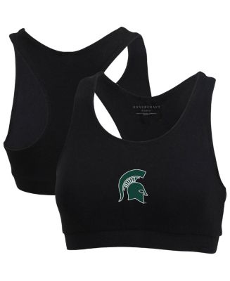 Women's Black Michigan State Spartans Support Your Team Sports Bra - Macy's