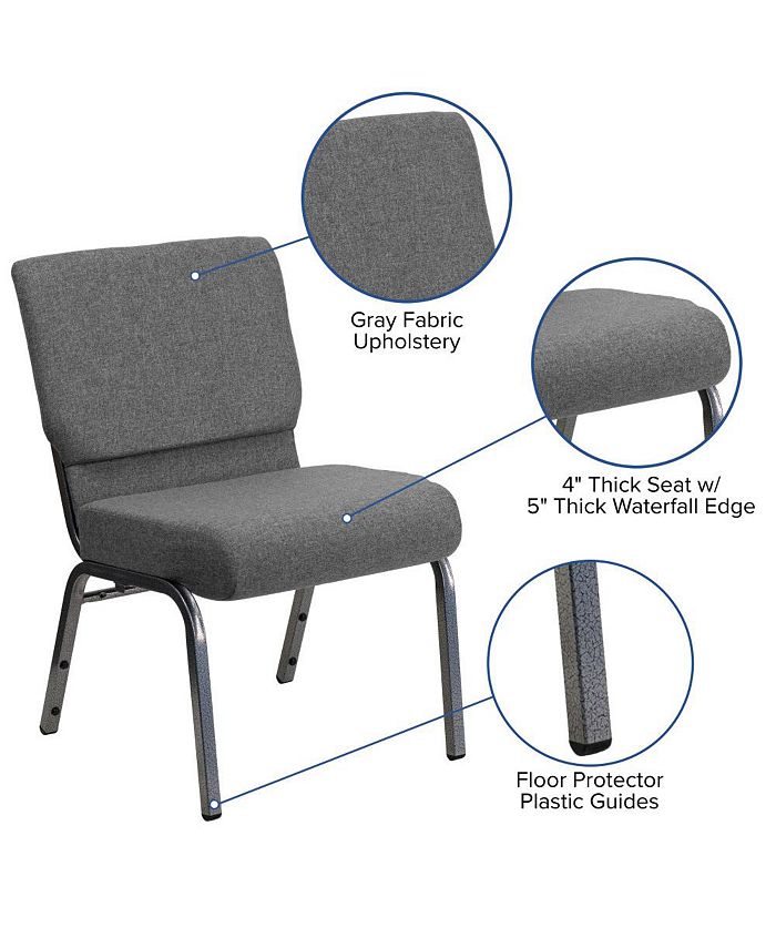 EMMA+OLIVER 4 Pack 21''W Stacking Church Chair - Macy's