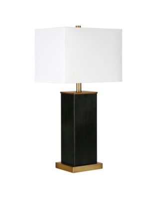 Hudson & Canal Tamara 25.5" Linen Shade Tall Hand-Painted Table Lamp ...