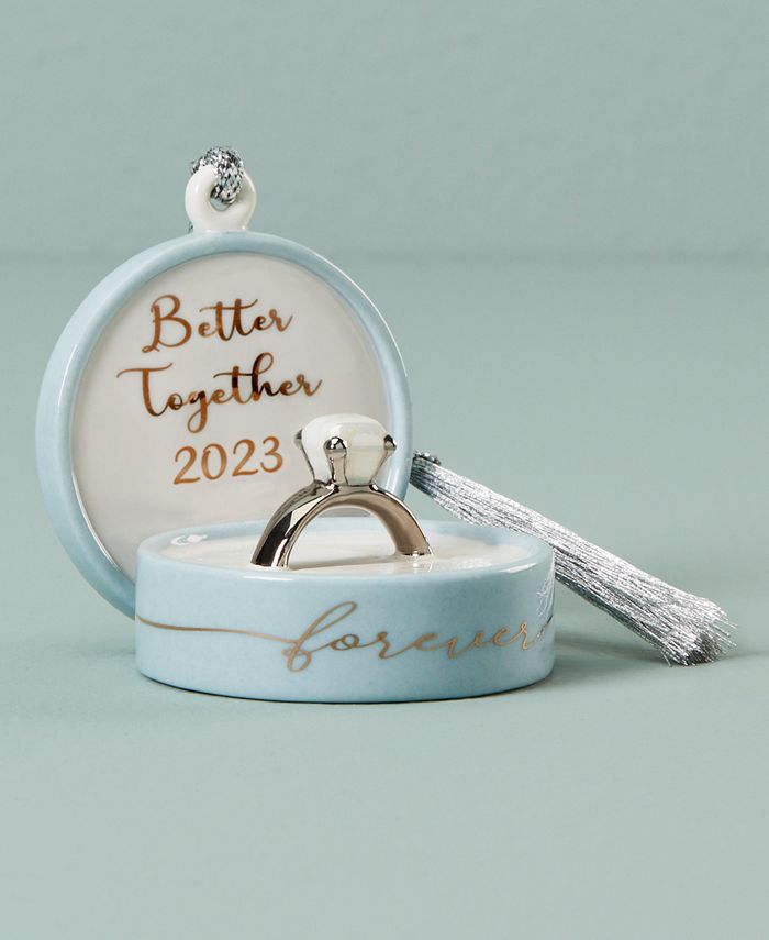 Lenox 2023 Together Forever Porcelain Ring Box Ornament - Macy's