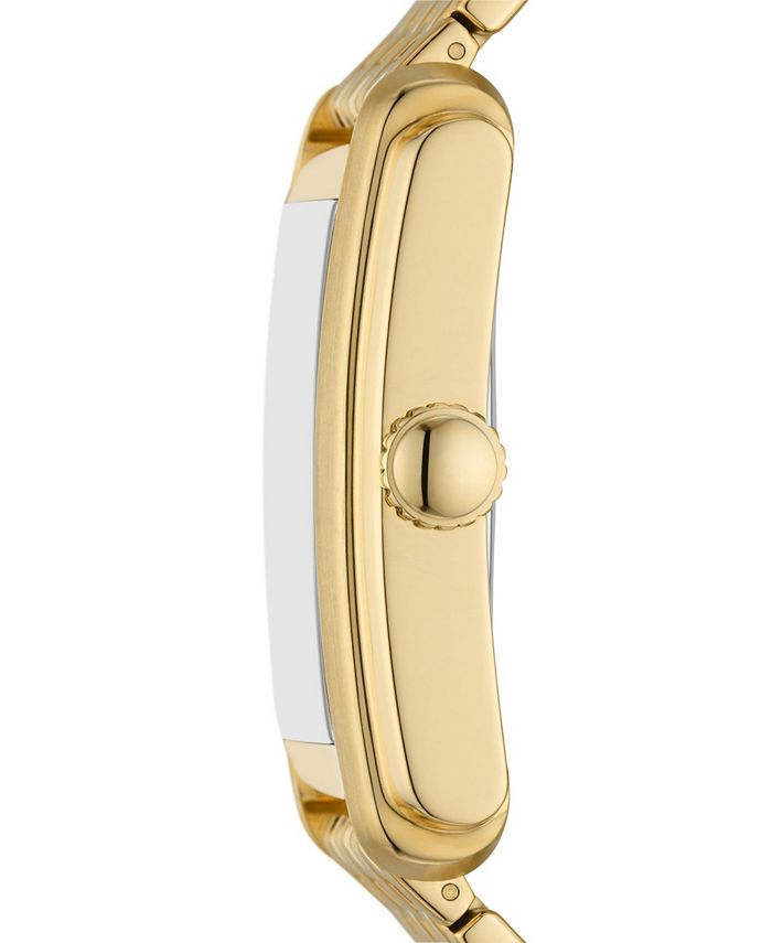 Fossil Men's Carraway Three-Hand Gold-Tone Stainless Steel Watch, 30mm ...