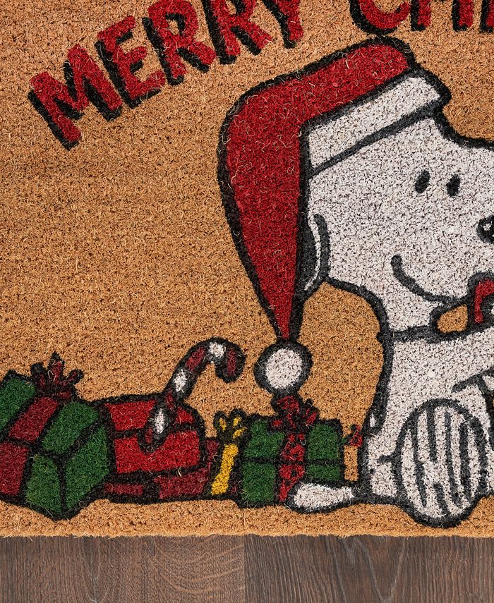 Nourison Home Nourison Peanuts Merry Christmas Door Mat - Macy's