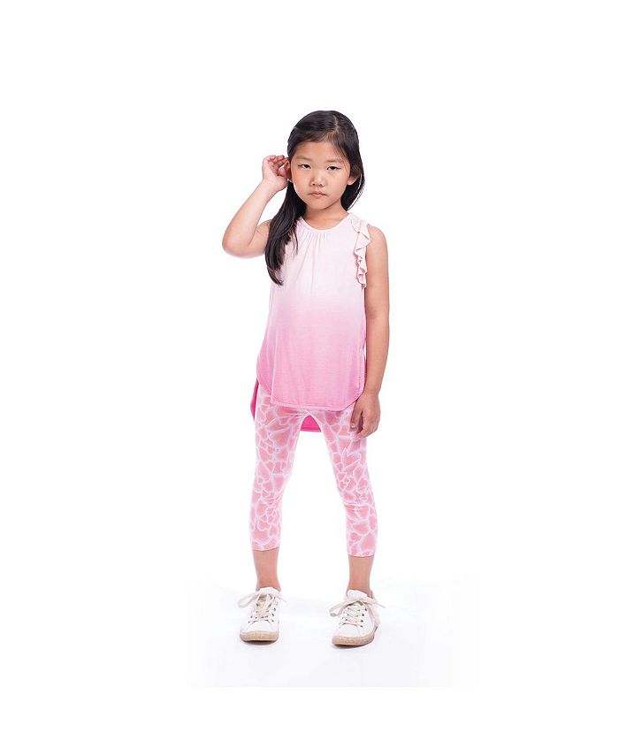 IMOGA Collection Little Girls Betty Peony Ombre Jersey Tunic - Macy's