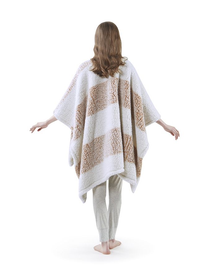 Alpine Valley Cozy Sherpa Wrap, 50" x 60" - Macy's