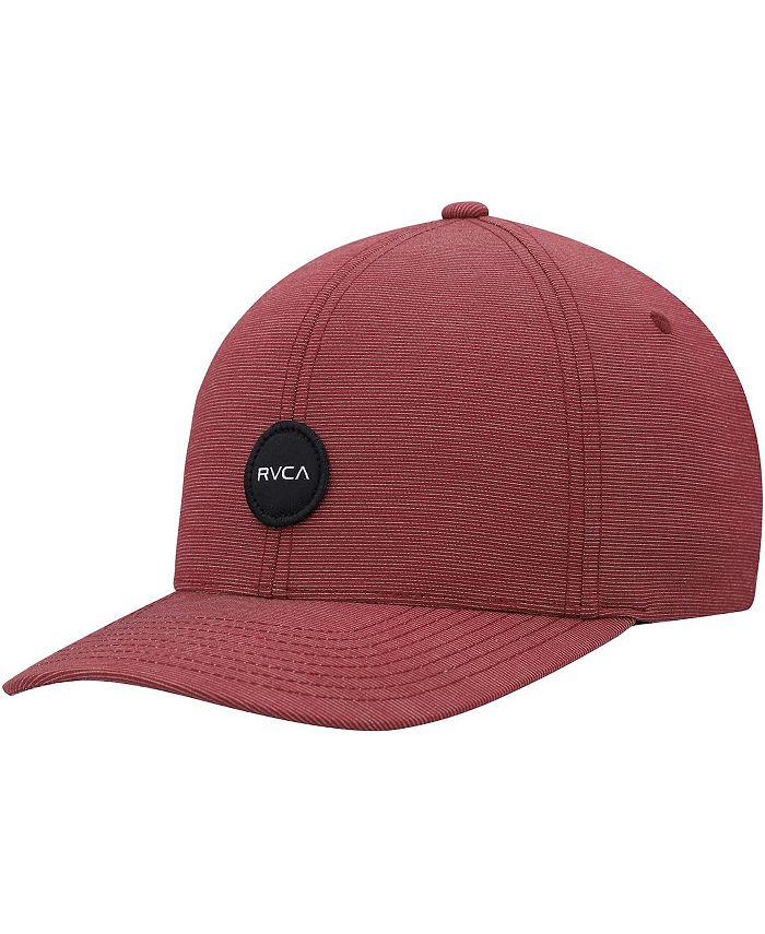 RVCA Men's Burgundy Shane Flex Hat - Macy's