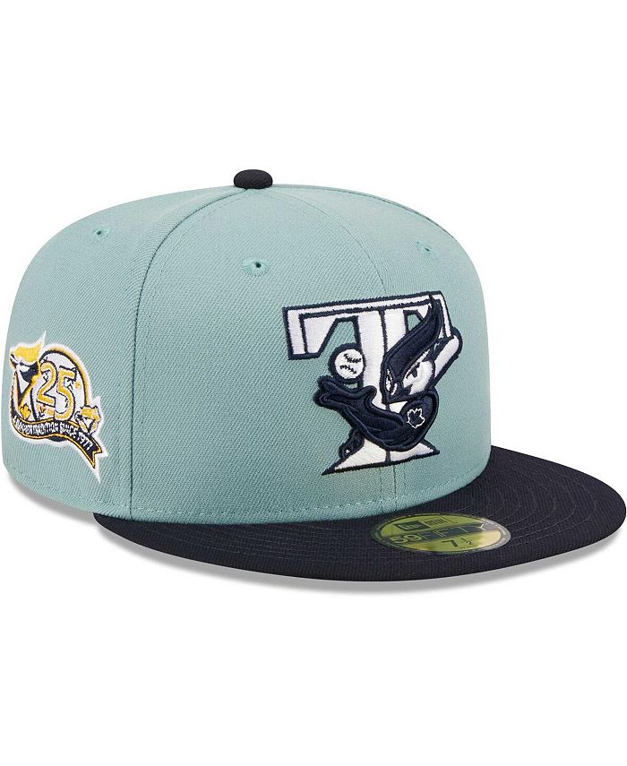 New Era Men's Light Blue, Navy Toronto Blue Jays Beach Kiss 59FIFTY ...