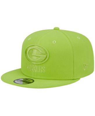 Men's New Era Neon Green Green Bay Packers Color Pack Brights 9FIFTY ...