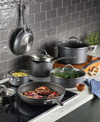 Circulon A1 Series with ScratchDefense Technology Aluminum 10 Piece Nonstick Induction Pots and ...