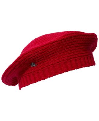 Lauren Ralph Lauren Blend Knit Beret - Macy's
