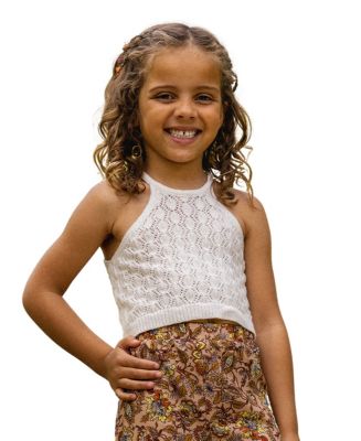 CUPSHE X Vanessa Child Girls Vacation Crochet Halter Top - Macy's