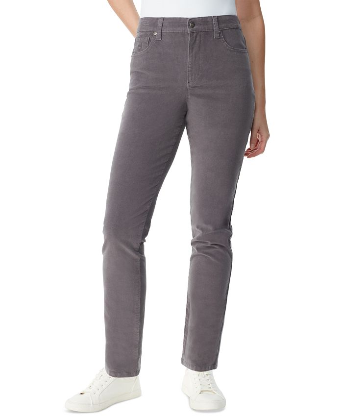 Gloria Vanderbilt Women's Amanda High-Rise Corduroy Slim Jeans - Macy's