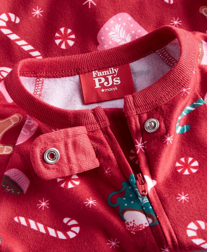 Family Pajamas Matching Baby Sweets One-Piece Footed Pajama, Created ...