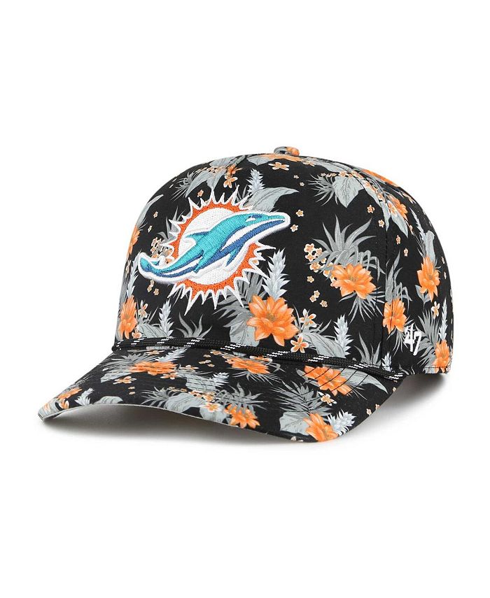 '47 Brand Men's Black Miami Dolphins Dark Tropic Hitch Adjustable Hat ...
