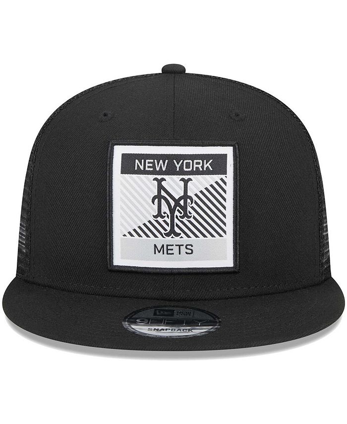 New Era Men's Black New York Mets Scratch Squared Trucker 9FIFTY ...