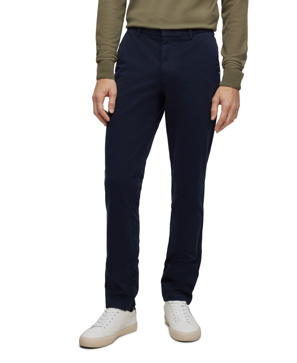 Click here for Boss by Hugo Boss Mens Stretch-Cotton Gabardine Sl... prices