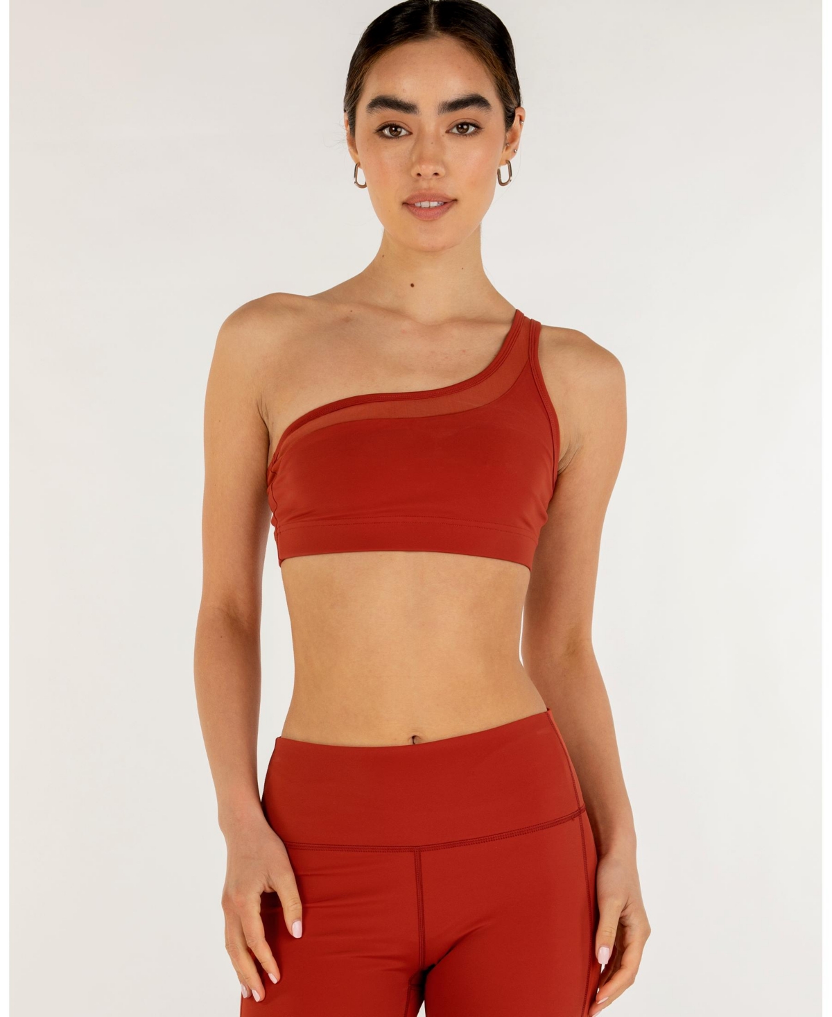 Click here for Rebody Active Womens On Duty Mesh One Shoulder Bra... prices