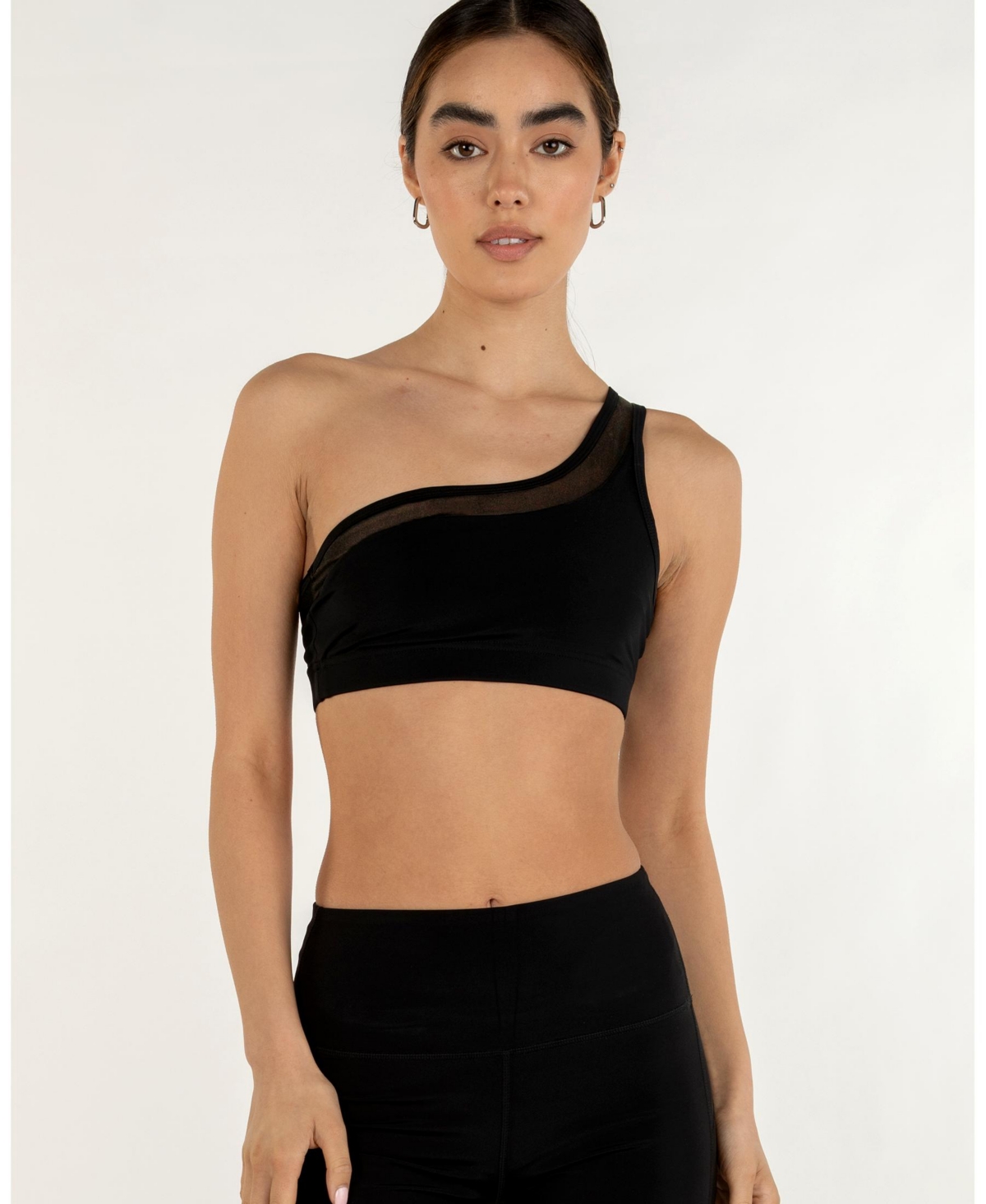 Click here for Rebody Active Womens On Duty Mesh One Shoulder Bra... prices