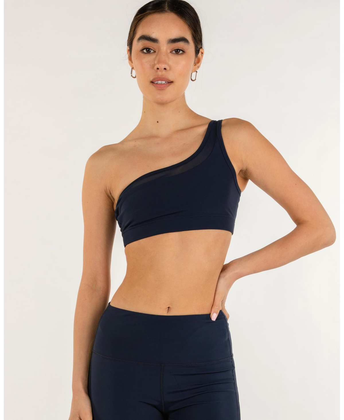 Click here for Rebody Active Womens On Duty Mesh One Shoulder Bra... prices