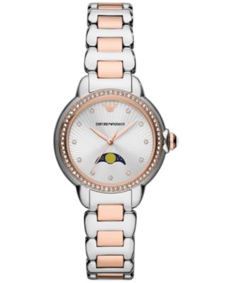 Emporio Armani Women's Moon Phase Two-Tone Stainless Steel Bracelet ...